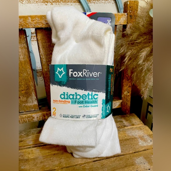 Fox River | Underwear & Socks | Fox River Esf6236 Diabetic 2pair White ...
